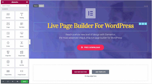Elementor Builder For WordPress elementor-builder-for-wordpress